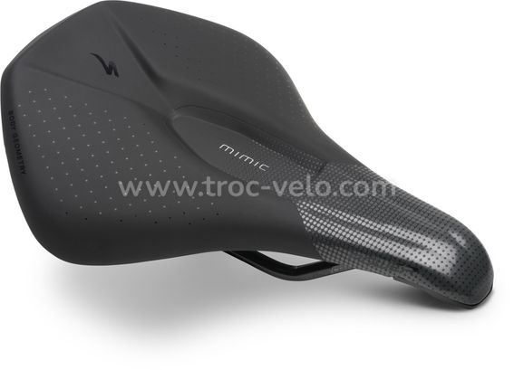 Selle SPECIALIZED POWER COMP W/MIMIC - 155 mm - Noir - SPECIALIZED - 92160 - Troc Vélo