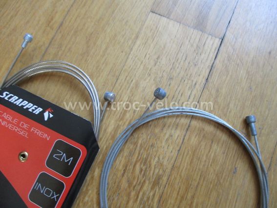 Câbles de Frein Doubles Têtes Universel - SCRAPPER - 93330 - Troc Vélo