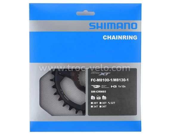 Plateau SHIMANO SM-CRM85 Deore XT Direct-Mount 12V-32dts - SHIMANO - 92160 - Troc Vélo